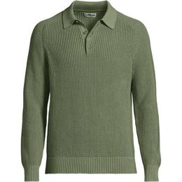 LANDS' END Polopullover Drifter, Herren,  Gr&uuml;n, Baumwolle, by Lands' End