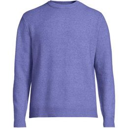 LANDS' END Wool Touch Rundhals-Pullover, Herren,  Lila, Wolle/Polyester/Nylon, by Lands' End