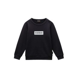 Napapijri Sweatshirt 'K B-CHAMOIS' Jungen Gr&ouml;&szlig;e 116 schwarz / wei&szlig;