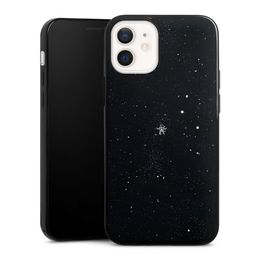 DeinDesign iPhone 12 mini Handy Slim Case extra d&uuml;nn Silikon Handyh&uuml;lle schwarz H&uuml;lle Space Weltall Astronaut Silikon Slim Case