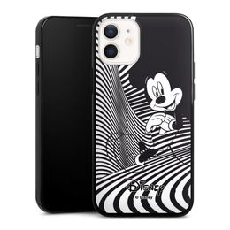 DeinDesign iPhone 12 mini Handy Slim Case extra d&uuml;nn Silikon Handyh&uuml;lle schwarz H&uuml;lle Official Licensed Product Mickey Mouse Disney Silikon Slim Case
