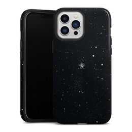 DeinDesign iPhone 13 Pro Max Handy Panzer Handyh&uuml;lle robuste Outdoor H&uuml;lle Schutzh&uuml;lle gl&auml;nzend Space Weltall Astronaut Tough Case