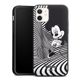 DeinDesign iPhone 12 Handy Premium Silikon H&uuml;lle Handyh&uuml;lle schwarz Case Official Licensed Product Mickey Mouse Disney Silikon Premium Case