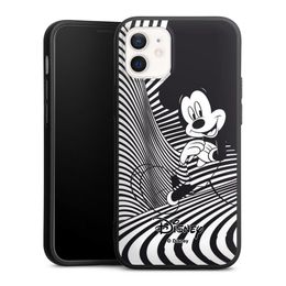 DeinDesign iPhone 12 mini Handy Premium Silikon H&uuml;lle Handyh&uuml;lle schwarz Case Official Licensed Product Mickey Mouse Disney Silikon Premium Case