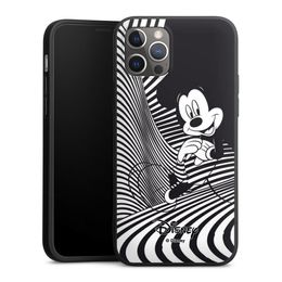DeinDesign iPhone 12 Pro Handy Premium Silikon H&uuml;lle Handyh&uuml;lle schwarz Case Official Licensed Product Mickey Mouse Disney Silikon Premium Case