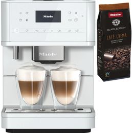 Miele Kaffeevollautomat "CM 6160 MilkPerfection, Genie&szlig;erprofile", wei&szlig; (lotuswei&szlig;), B:25,1cm H:35,9cm T:42,7cm, Kaffeevollautomaten, Kaffeekannenfunktion, Kaffeevollautomat