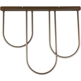 Searchlight LED Deckenleuchte "H&auml;ngeleuchte Chime, 3-flammig", braun (bronze), 3, H: 91cm, 1 Stk., Leuchten, Lianen-Optik, LED Deckenleuchte