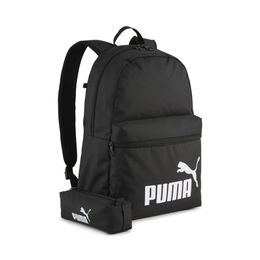 Rucksack Puma "PHASE BACKPACK SET", schwarz (Puma schwarz), Rucks&auml;cke, Herren, Netz, Polyester, unifarben, Rucksack, inkl. Federtasche