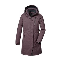 Parka Killtec "KOW 303 WMN PRK", Damen, Gr. 46, lila (orchidee), Obermaterial: 100% Polyester;Futter: 100% Polyester;F&uuml;llung: 100% Polyester, Jacken Parka, Wasserdichter, atmungsaktiver Damenparka mit abnehmbarer Kapuze