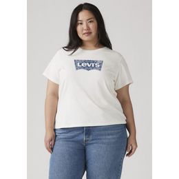 LEVI'S&reg; PLUS T-Shirt LEVI'S PLUS "PL PERFECT TEE", Damen, Gr. XXL (50/52), plus bandana bw fill t3 hellwei&szlig;, Single Jersey, Obermaterial: 100% Baumwolle, Shirts T-Shirt
