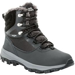 Outdoorwinterstiefel Jack Wolfskin "EVERQUEST TEXAPORE HIGH W", Damen, Gr. 42, grau (anthrazit), Leder, Synthetik, Textil, Schuhe Outdoorwinterstiefel, Winterboots, Winterstiefel, Snowboots, Winterschuhe, gef&uuml;ttert