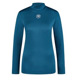 Pikeur Athleisure Funktions-Shirt mit Stehkragen blau/navy/schwarz Damen 34