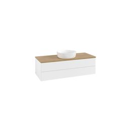 Villeroy & Boch V&B Waschtischunterschrank mit Frontstruktur, mit Beleuchtung Antao 120x36x50cm, WBP hon. Oa, wh. m Lac ; Villeroy & Boch (L21111MT)
