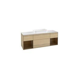 Villeroy & Boch V&B Waschtischunterschrank Abdeckplatte wh. m Finion 160x60cm, Reg Walnut Veneer, Oak Veneer ; Villeroy & Boch (F331GNPC)
