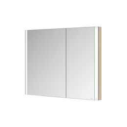 KEUCO Spiegelschrank 2-t&uuml;rig Somaris 100x71x11,5cm, Ei he Dek., WE, asym. (14513852200)