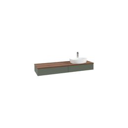 Villeroy & Boch V&B Waschtischunterschrank ohne Frontstruktur Antao 160x50cm, HL, WBP w. wal, lea gre. m Lac ; Villeroy & Boch (K16052HL)
