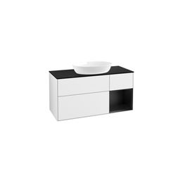 Villeroy & Boch V&B Waschtischunterschrank Finion 120cm, Pl b m, Rg bla m Lac, glo wh. Lac ; Villeroy & Boch (FA72PDGF)