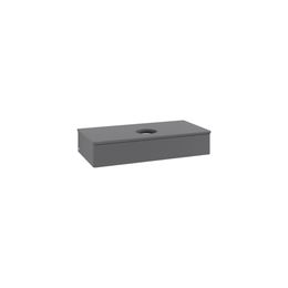 Villeroy & Boch V&B Waschtischunterschrank mit Frontstruktur, mit Beleuchtung Antao 100x19x50cm, WBP Lac, Anthrac. m Lac ; Villeroy & Boch (L09110GK)
