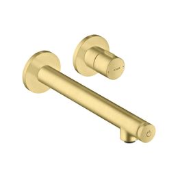 Hansgrohe Fertigset Axor Uno Select UP-Waschtisch-Einhebelmischer, m Ausl. 221mm, brushed brass (45113950)