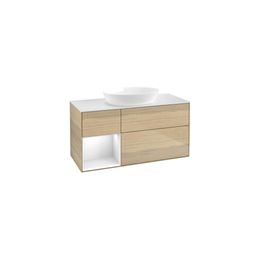 Villeroy & Boch V&B Waschtischunterschrank Wandbeleuchtung Finion 120cm, Pl wh. m, Reg glo wh. Lac, Oa ven ; Villeroy & Boch (GA61GFPC)