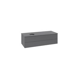 Villeroy & Boch V&B Waschtischunterschrank ohne Frontstruktur, mit Beleuchtung Antao 120x36x50cm, WBP Lac, Anthrac. m Lac ; Villeroy & Boch (L22010GK)