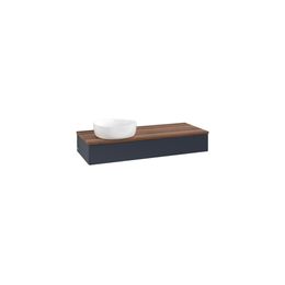 Villeroy & Boch V&B Waschtischunterschrank ohne Frontstruktur, mit Beleuchtung Antao 120x19x50cm, WBP w. wal, md bl. m Lac ; Villeroy & Boch (L11012HG)