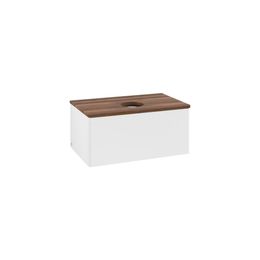 Villeroy & Boch V&B Waschtischunterschrank ohne Frontstruktur -Beleuchtung Antao 80x36x50cm, WBP-farbe w. wal, wh. m Lac ; Villeroy & Boch (L30012MT)