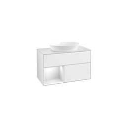 Villeroy & Boch V&B Waschtischunterschrank Finion 100, Pl w m, Rg glo wh. Lac, glo wh. Lac ; Villeroy & Boch (FA11GFGF)