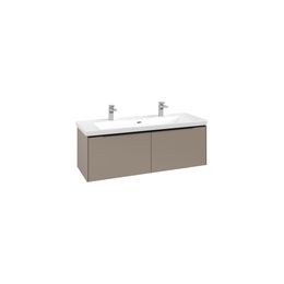 Villeroy & Boch V&B Waschtischunterschrank Subway 3.0 127,2x42,9x47,8cm, m LE/Gr volc bla, Tau ; Villeroy & Boch (C601L1VM)
