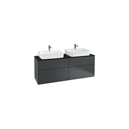 Villeroy & Boch V&B Waschtischunterschrank Wandbeleuchtung Finion 160x60,3cm, Abd.-Pl. bla m, md bl. m Lac ; Villeroy & Boch (G18200HG)