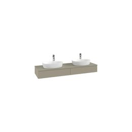 Villeroy & Boch V&B Waschtischunterschrank ohne Frontstruktur Antao 160x50cm, HL, WBP-farbe Lac, wh. m Lac ; Villeroy & Boch (K17050MT)
