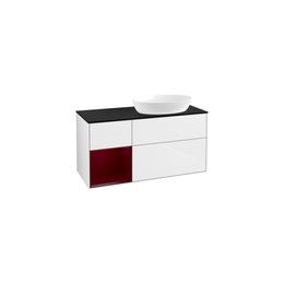 Villeroy & Boch V&B Waschtischunterschrank Wandbeleuchtung Finion 120cm, Pl b m, Rg Peo m Lac, glo wh. Lac ; Villeroy & Boch (GA42HBGF)