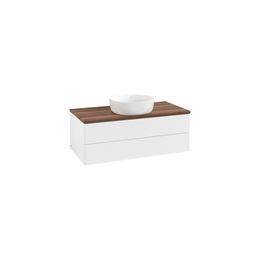 Villeroy & Boch V&B Waschtischunterschrank mit Frontstruktur Antao 100x36x50cm, WBP-farbe w. wal, wh. m Lac ; Villeroy & Boch (K20112MT)