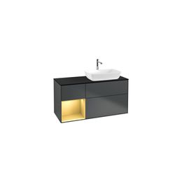 Villeroy & Boch V&B Waschtischunterschrank Finion 120cm, Pl b m, Rg g m Lac, md bl. m Lac ; Villeroy & Boch (F802HFHG)