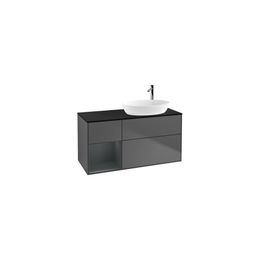 Villeroy & Boch V&B Waschtischunterschrank Wandbeleuchtung Finion 120cm, Pl b m, Reg md m Lac, Anthrac. m ; Villeroy & Boch (G922HGGK)