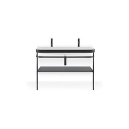 Duravit M&ouml;belwaschtisch-Kombi Happy D.2 Plus 117,5x49cm, m 1 HL, Konsole, graph matt (HP4759O80800000)