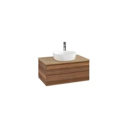 Villeroy & Boch V&B Waschtischunterschrank ohne Frontstruktur -Beleuchtung Antao 80x36x50cm, HL, WBP hon. Oa, w. wal ; Villeroy & Boch (L19051HM)