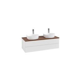 Villeroy & Boch V&B Waschtischunterschrank mit Frontstruktur Antao 120x36x50cm, HL, WBP w. wal, glo wh. Lac ; Villeroy & Boch (K24152GF)