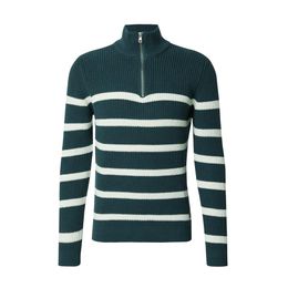 Key Largo Pullover 'PILOT' Herren Gr&ouml;&szlig;e XL dunkelgr&uuml;n / wei&szlig;