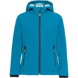 CMP Softshelljacke M&auml;dchen - blau - Gr. 116 - Polyester/Elastan
