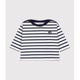 Petit Bateau Pullover Jungen Gr&ouml;&szlig;e 60 dunkelblau / wei&szlig;