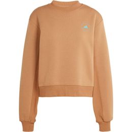 Adidas Stella Mccartney Sweatshirt Damen - braun - Gr. M - Baumwolle/Polyester