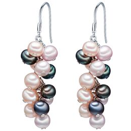 Valero Pearls Ohrringe Damen Gr&ouml;&szlig;e One Size blau / cappuccino / rosa / silber