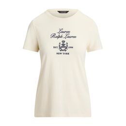 Lauren Ralph Lauren Petite T-Shirt 'KATLIN' Damen Gr&ouml;&szlig;e L/XL beige / marine
