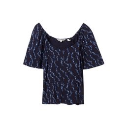 Tom Tailor Denim Bluse 'Sweetheart' Damen Gr&ouml;&szlig;e XXL blau / navy / hellblau