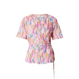 B.Young Bluse 'JOELLA' Damen Gr&ouml;&szlig;e L himmelblau / goldgelb / pink / wei&szlig;