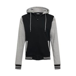 Urban Classics Sweatjacke Herren Gr&ouml;&szlig;e M graumeliert / schwarz
