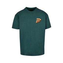 Merchcode T-Shirt 'Pizza Comic' Herren Gr&ouml;&szlig;e L curry / hellgelb / dunkelgr&uuml;n / grenadine