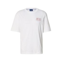 Hugo T-Shirt 'Nofishix' Herren Gr&ouml;&szlig;e L azur / hellblau / dunkelrot / wei&szlig;