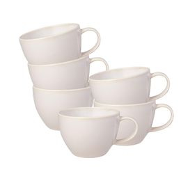 Tasse "Kaffeetassen Crafted 247 ml 6er Set", 6 tlg., beige, LIKE. BY VILLEROY & BOCH, Trinkgef&auml;&szlig;e